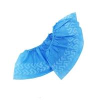 China Disposable SMS Shoe Covers 15x41cm Non Slip Medical Footwear for Hospital and Cleanroom Use for sale