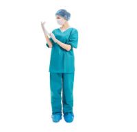 China Non Woven Disposable Scrub Suits , SMS Medical Scrub Sets for sale