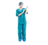 China Non Woven Disposable Scrub Suits , SMS Medical Scrub Sets for sale