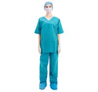 China Non Woven Disposable Scrub Suits , SMS Medical Scrub Sets for sale