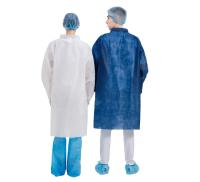 China CE FDA Disposable Lab Coats , Full Sleeve Disposable Medical Jacket for sale