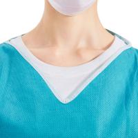 China Disposable Scrub Suits 45gsm SMS Nonwoven Hospital Scrubs Jacket and Pants for Food Industry for sale