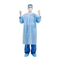 China Single Collar PP Disposable Lab Coats ISO13485 Standard for sale