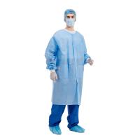 China Single Collar PP Disposable Lab Coats ISO13485 Standard for sale