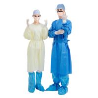 China Disposable SMS Surgical Gown 40gsm Medical Garment EN13795 Waterproof Nonwoven for sale