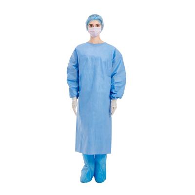 China Antistatic Unisex SMS Disposable Surgical Gown AAMI Level 3 Hospital Use 100pcs per Carton for sale