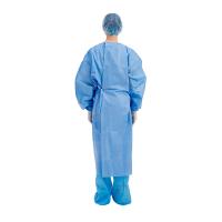 China Antistatic Unisex SMS Disposable Surgical Gown AAMI Level 3 Hospital Use 100pcs per Carton for sale
