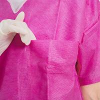 China 40g Disposable Scrub Suits , TUV Operating Room Scrubs Uniforms for sale