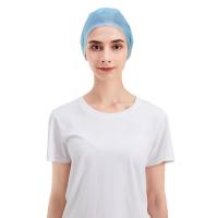 China Disposable Nonwoven PP Head Cap with Ties CE ISO13485 10-40gsm for sale