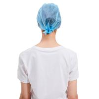China Disposable Nonwoven PP Head Cap with Ties CE ISO13485 10-40gsm for sale