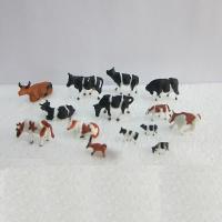 China 1:87 color cattle--model animals,HO painted cattle,model cow,HO cow,HO animal,1:87 ABS cow for sale