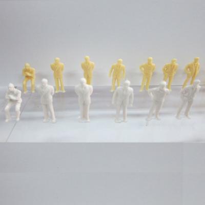 China 1:50 white figure,scale people,architectural model people,unpainted figures,ABS figures for sale
