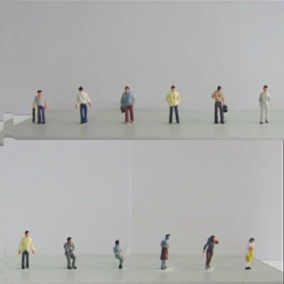 China 1:100 boutique color figures,color figure,painted figures,scale figures,model figure for sale