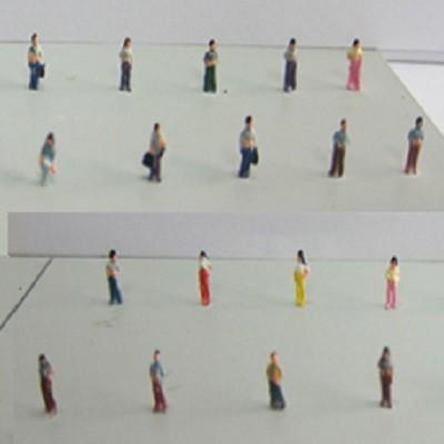 China 1:300 boutique color figures-----color figures,painted figures,scale figures,model figures for sale
