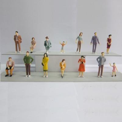 China 1:30 color figures,model figures,scale figures,plastic model people,painted ABS figures for sale