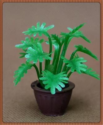 China model potted plant,1:20model material,decoration flower,artificial pot,1:25,3CM potted plant for sale