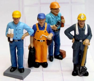 China 1:20 pit crew color figures--model figures, scale figures,model people,worker figures for sale
