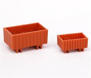 China ABS Square rectangular flower bed,model scale sculpture,1:25 plastic flower pots,model stuffs,model accessories for sale