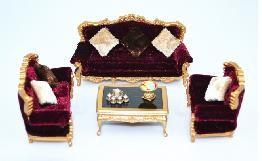 China European style model sofa--European scale sofa,model furnitures,architectural model stuffs for sale