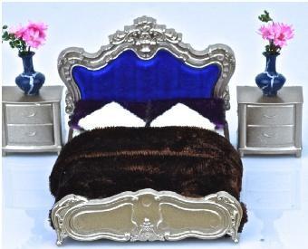 China European style bed--scale model bed ,model furnitures, architectural model materials for sale