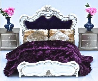 China European style bed-scale model 1:25 bed ,model furnitures, architectural model materials for sale