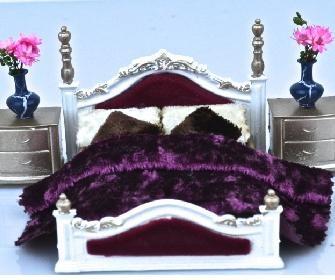 China European style scale bed-scale model bed ,model furniture,architectural model materials for sale