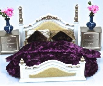 China European style bed-------cale model bed ,model furnitures, architectural model materials for sale