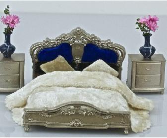 China model European style bed-scale model bed,model furnitures, architectural model materials for sale