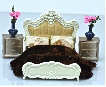 China European style bed----scale model bed,model furnitures, architectural model materials for sale
