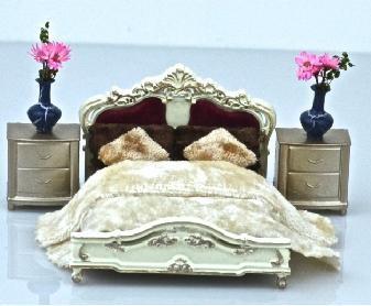 China European style bed----1:25scale model bed ,model furnitures, architectural model materials for sale