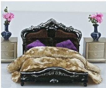 China European style bed---scale model bed ,model furnitures, architectural model materials for sale