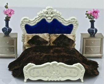 China European style bed--scale model bed ,model furnitures, architectural model materials for sale