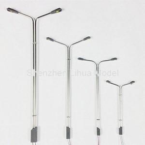 China model Steel lamppost,scale 1:75 steel metal post,scale light lamp,metal lights,architectural model lamppost,model stuffs for sale