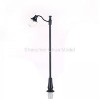 China 1:87 metal lamppost-----steel light post,scale 1:150 yard lamp,metal light,model lamppost,model lights,metal yard lights for sale