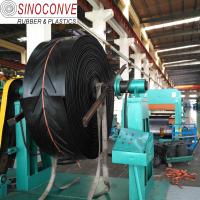 China Open V Shaped Tilting Conveyor Belt with Paddle RMA Standard Length 50-500m/roll for sale