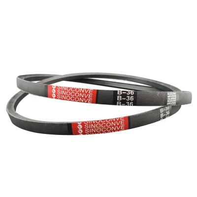 China Polyester Cotton Canvas Fabric SPZ Industrial Wrapped Rubber V Belt for Machine Standard for sale