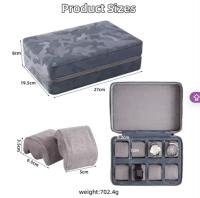 China Luxury 8 Slots Watch Protection Case Camouflage PU Leather Storage Box Custom Brand for sale