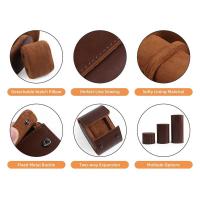 China Custom Watch Box Luxury Pu Travel Storage Leather Watch Roll Watch Case Box for sale