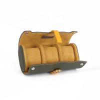 China Customized Nappa Leather Watch Case Wrist Jewelry Storage Roll Box Organizer 3 Case for sale