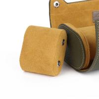 China Customized Nappa Leather Watch Case Wrist Jewelry Storage Roll Box Organizer 3 Case for sale