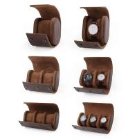 China Travel Leather Caja Para Reloj Luxury Portable Watch Box Packaging Watch Roll Case for sale