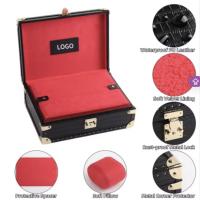 China Custom Luxury PU Leather 8 Slots Watch Storage Box Leather Wristwatch Case FCC RoHS for sale