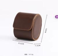 China 1 Slot Leather Watch Storage Box Handmade Travel Organizer Luxury Design OEM ODM for sale