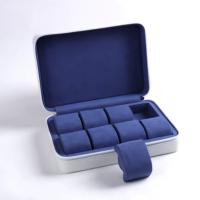 China Household Luxury Collection Men Gift 8 Slots Grid Watch Display Case Custom Logo for sale