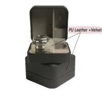 China Customizable Logo PU Leather Watch Travel Case Luxury Organizer Leather Watch Briefcase for sale
