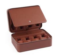 China Handmade Genuine Leather Watch Boxes 8 Slot Luxury Watch Organizer With Zipper for sale