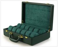China Deluxe Leather 12 Slot Watch Storage Briefcase Jewelry Collection Display Gift Box for sale