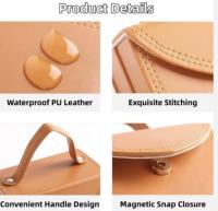 China Portable Folding PU Leather Jewelry Boxes Luxury Leather Travel Jewelry Organizer for sale