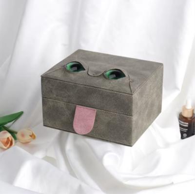 China Special Cute Leather Jewellery Organiser Storage Case Gift Boxes CE ISO14001 Approved for sale
