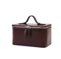 China Multifunction Women Leather Cosmetic Cases Makeup Vanity Box Personalized For Essentials for sale